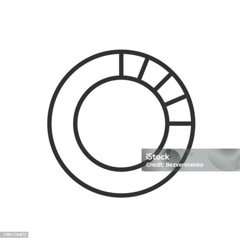 방사형 다이어그램 25 라인 디자인의 아이콘 방사형 다이어그램 25 분기 데이터 시각화 흰색 배경 벡터에 백분율 방사형 다이어그램 25 편집 가능한 획 아이콘 0명에 대한