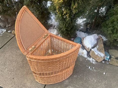 ᐉ Кошик для білизни плетений з лози 52х34х34 см Sal 118 • Краща ціна в Києві Україні • Купити