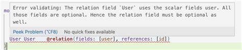 relation field after running upgrade cli is required but should be