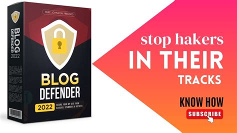 Blog Defender Review 🚫stop🚫 Hackers In Their Tracks Youtube