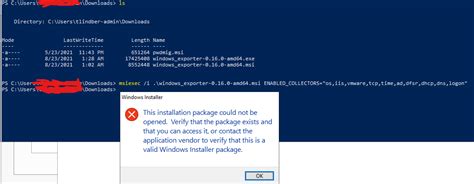 Cant Install Windows Exporter MSI On Windows Server Issue Prometheus Community