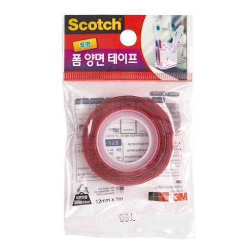 테이프3m투명폼양면투명 배민 장보기∙쇼핑