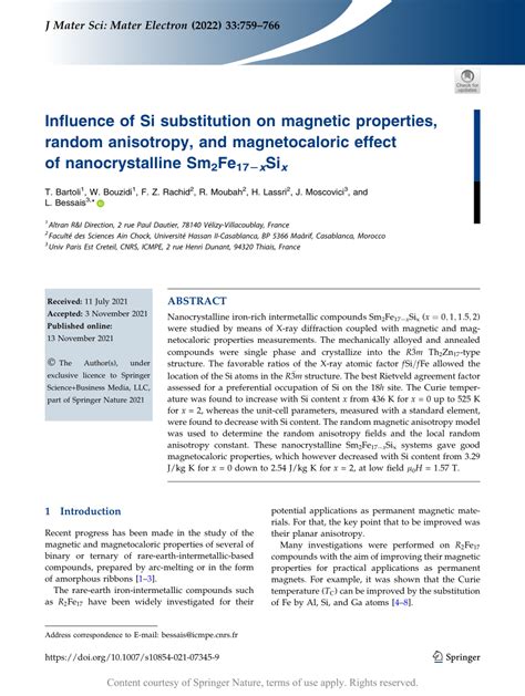 Influence Of Si Substitution On Magnetic Properties Random Anisotropy And Magnetocaloric