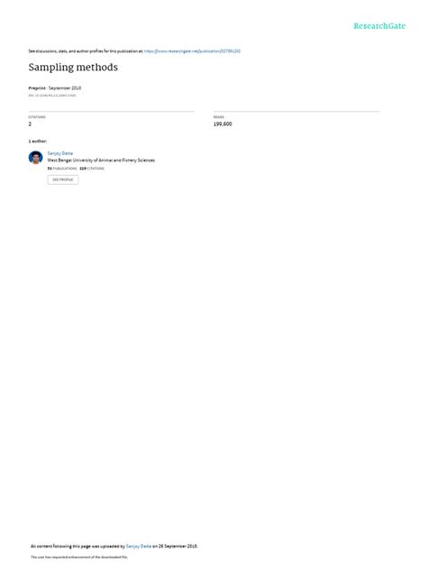 Samplingmethods Pdf Sampling Statistics Randomness