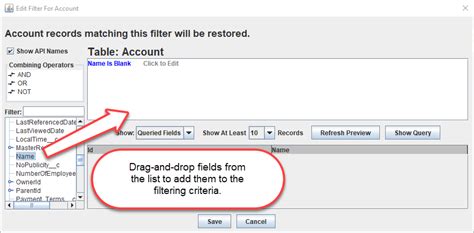 Limiting Records To Restore With A Record Filter Capstorm Learning Center