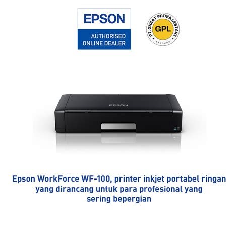 Jual Printer Epson Workforce Wf 100 Wf100 Wf 100 Wireless Mobile