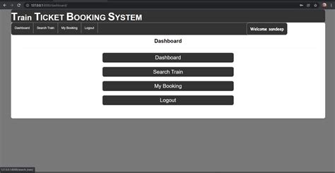 Github Sandeep Sunny Railway Reservation System Using Html And Python Django This Project