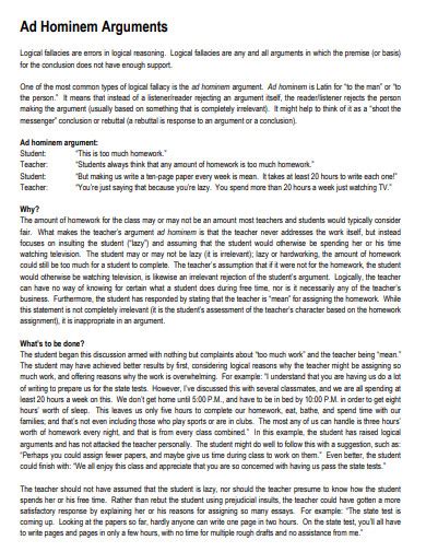 60 Ad Hominem Examples