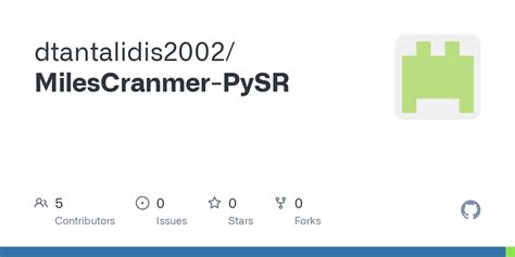 github dtantalidis2002 milescranmer pysr