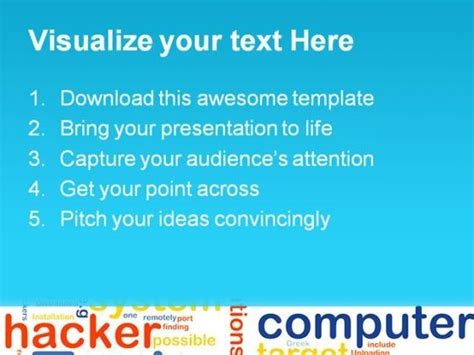 hacker trojan security powerpoint templates and powerpoint backgrounds 0811