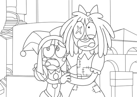 Ragatha Digital Circus Coloring Pages