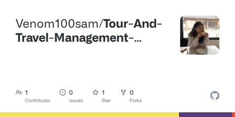 GitHub Venom Sam Tour And Travel Management System