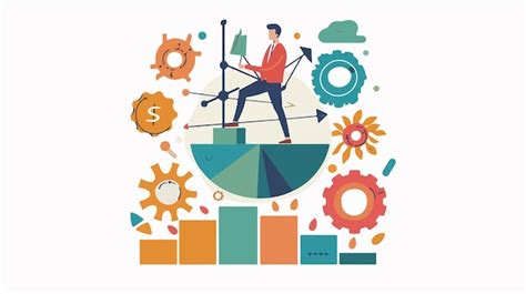Optimizing Business Profits Control Graphics In Trending Flat