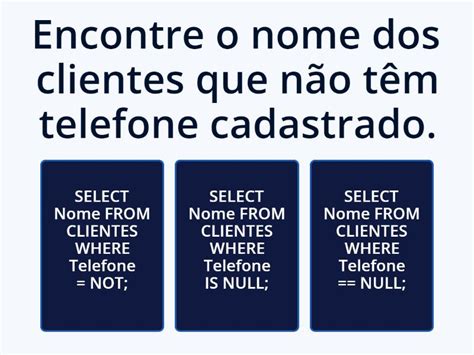 Exercícios De Consultas Sql Banco De Dados Clientes Considerando As