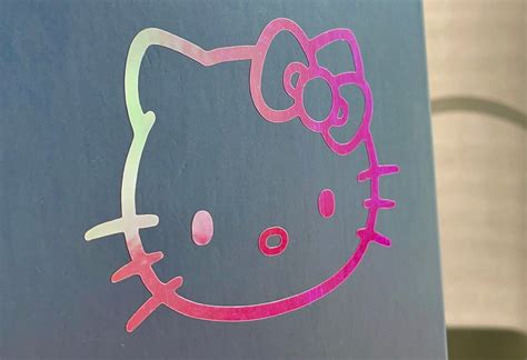 Hello Kitty Inspired Holographic Decal Etsy