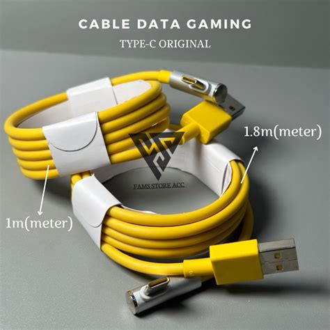 Jual Cable Data Kabel Gaming Xiaomi Suport Mi Turbo Usb Type C Model L Meter Dan Meter