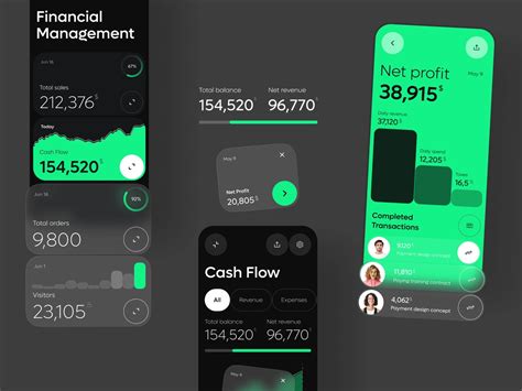 Quickbooks Finance Service Management App Interface Design Mobile