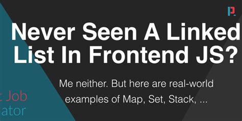 Data Structures In Frontend Javascript In The Real World With React