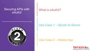 Securing APIs With OAuth2 PPTX