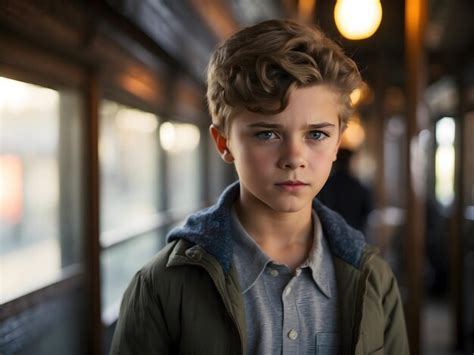Premium Ai Image The Boy Is Very Handsome And Very Talented