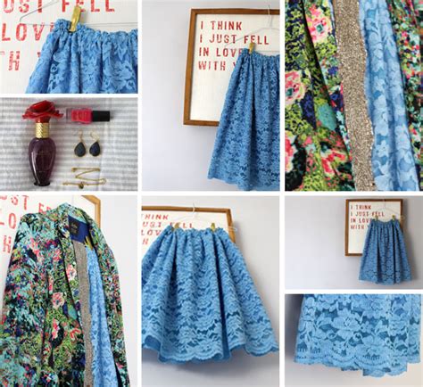 Diy Easy Sew Lace Skirt Lotts And Lots Making The Everyday Beautiful