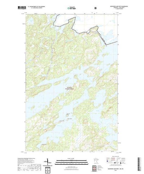 Us Topo 75 Minute Map For Basswood Lake West Mnon American Map Store