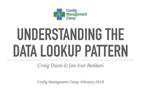 Understanding The Data Lookup Pattern Pdf Programming Languages