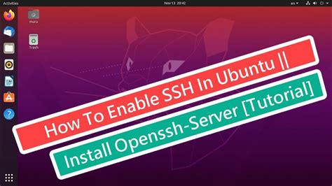 How To Enable SSH In Ubuntu Install Openssh Server Tutorial YouTube