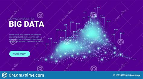 Quantum Computing Visualization Big Data Sorting Stock Vector Illustration Of Concept