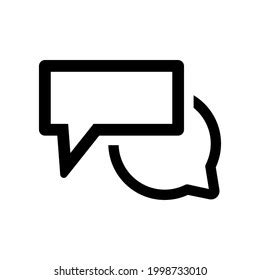 Chat Communication Iconbubblemessage Vector Illustration Stock Vector ...