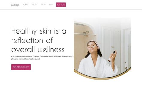 Ali Yass On Linkedin Skinlab A Skincare Products Template Website Made Using Javascript Css And…