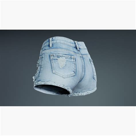 Tiger Mini Jeans Shorts Modelo 3d Descargar Pantalón On