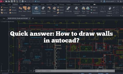 Quick Answer How To Draw Walls In Autocad