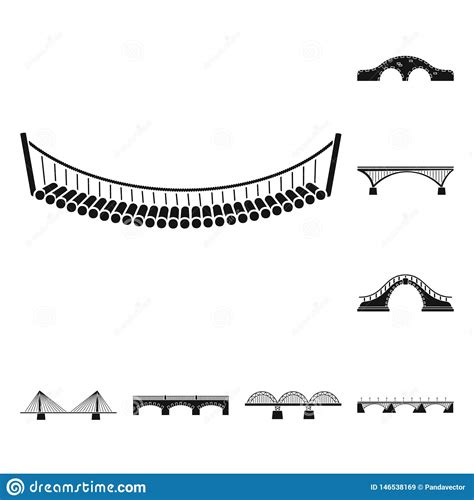 vector design of construct and side logo set of construct and bridge