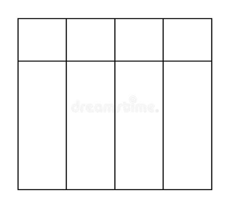 Simple Empty Grid For Content Organization Stock Illustration