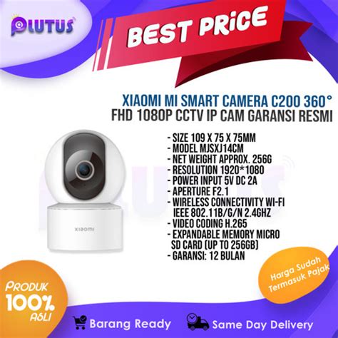Jual Xiaomi Mi Smart Camera C200 360° FHD 1080P CCTV IP Cam Garansi ...
