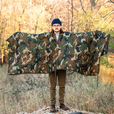 Mil Tec M81 Woodland Multi Function Woobieponcho Liner Wstuff Sack Americana Pipedream Apparel