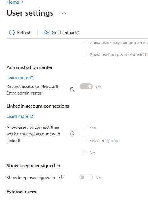 Im Unable Access The Azure Entra Id And Unable To Toggle To No In