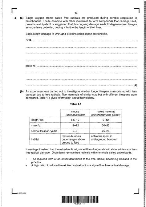 A Level Biology Questions By Topic — Online A Level Biology Tutor