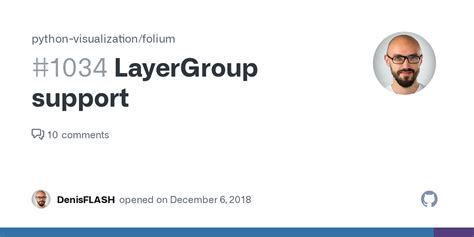 Layergroup Support · Issue 1034 · Python Visualizationfolium · Github