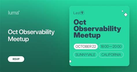 Greptime On Linkedin Oct Observability Meetup · Luma