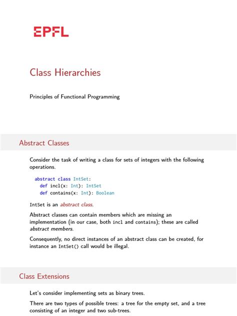 Class Hierarchy Pdf Scala Programming Language Inheritance