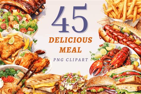 Delicious Meal Png Bundle Graphic By Sapphiredreamscape · Creative Fabrica