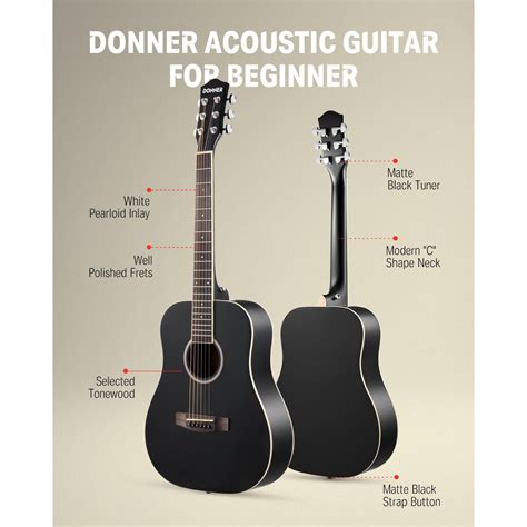 Donner Dat 110d Dreadnought Naturel Akustik Gitar Seti Fiyatı