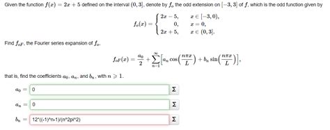 Solved Given The Function Fx2x5 Defined On The Interval