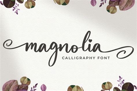Magnolia Free Script Font Free Design Resources