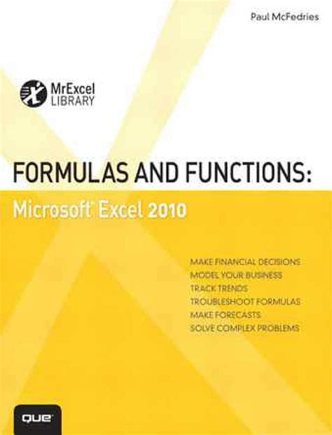 Solution Formulas And Functions Microsoft Excel 2010 Studypool