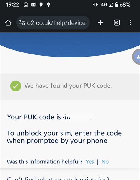 Solved Puk Code O2 Community