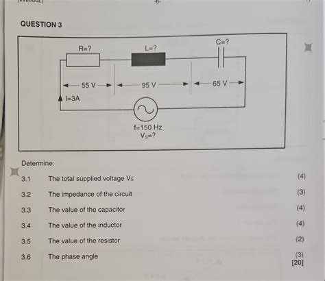Solved Question 3determine31 ﻿the Total Supplied Voltage