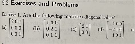 Solved Exercises And Problems Exercise Are The Chegg